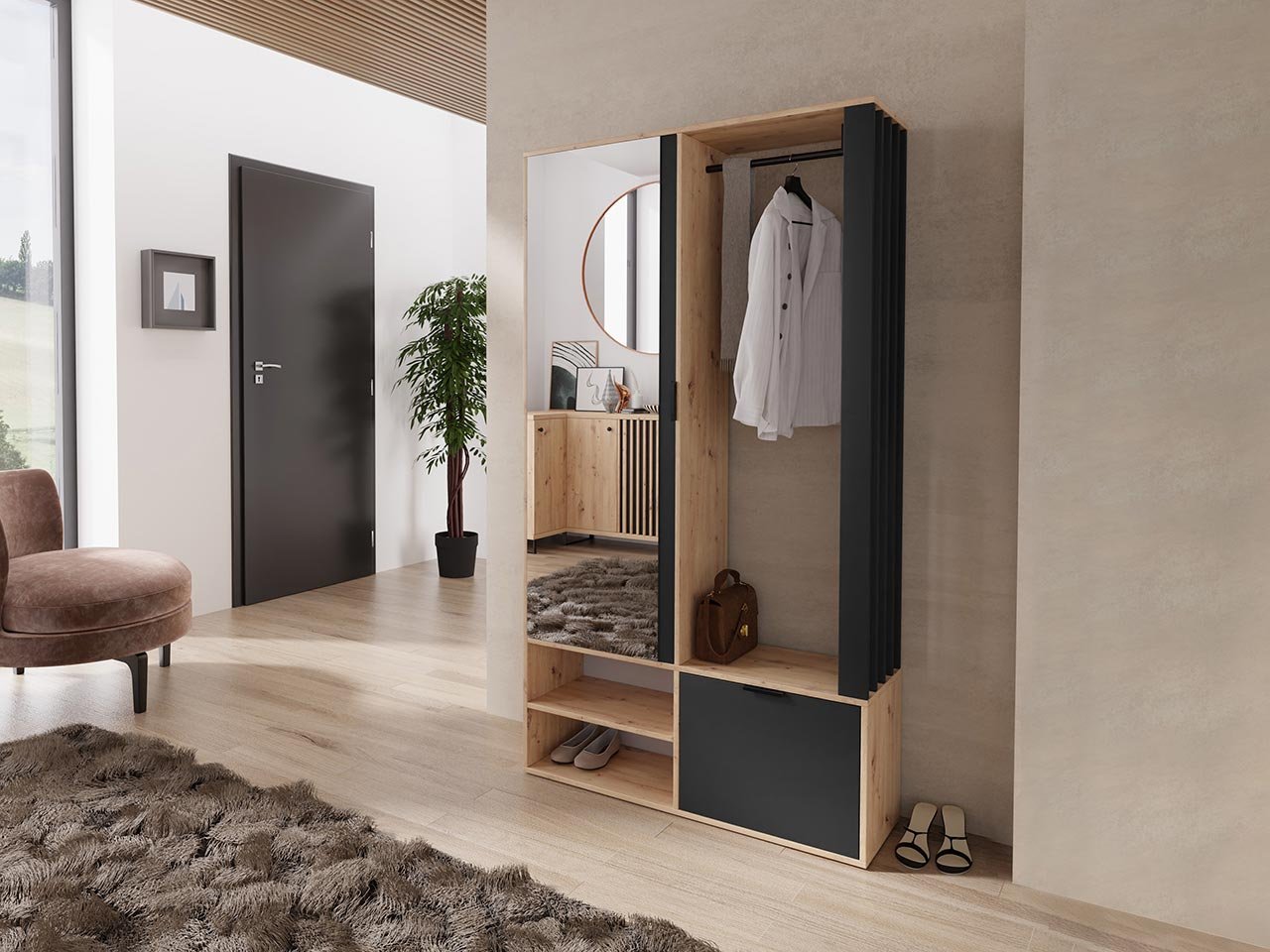 Mobilier pentru hol Frelio - Mobila Mirjan24