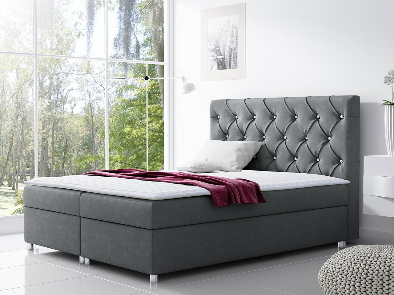 Pat boxspring Balicci | Mirjan24 | Câtigă 3% din start!