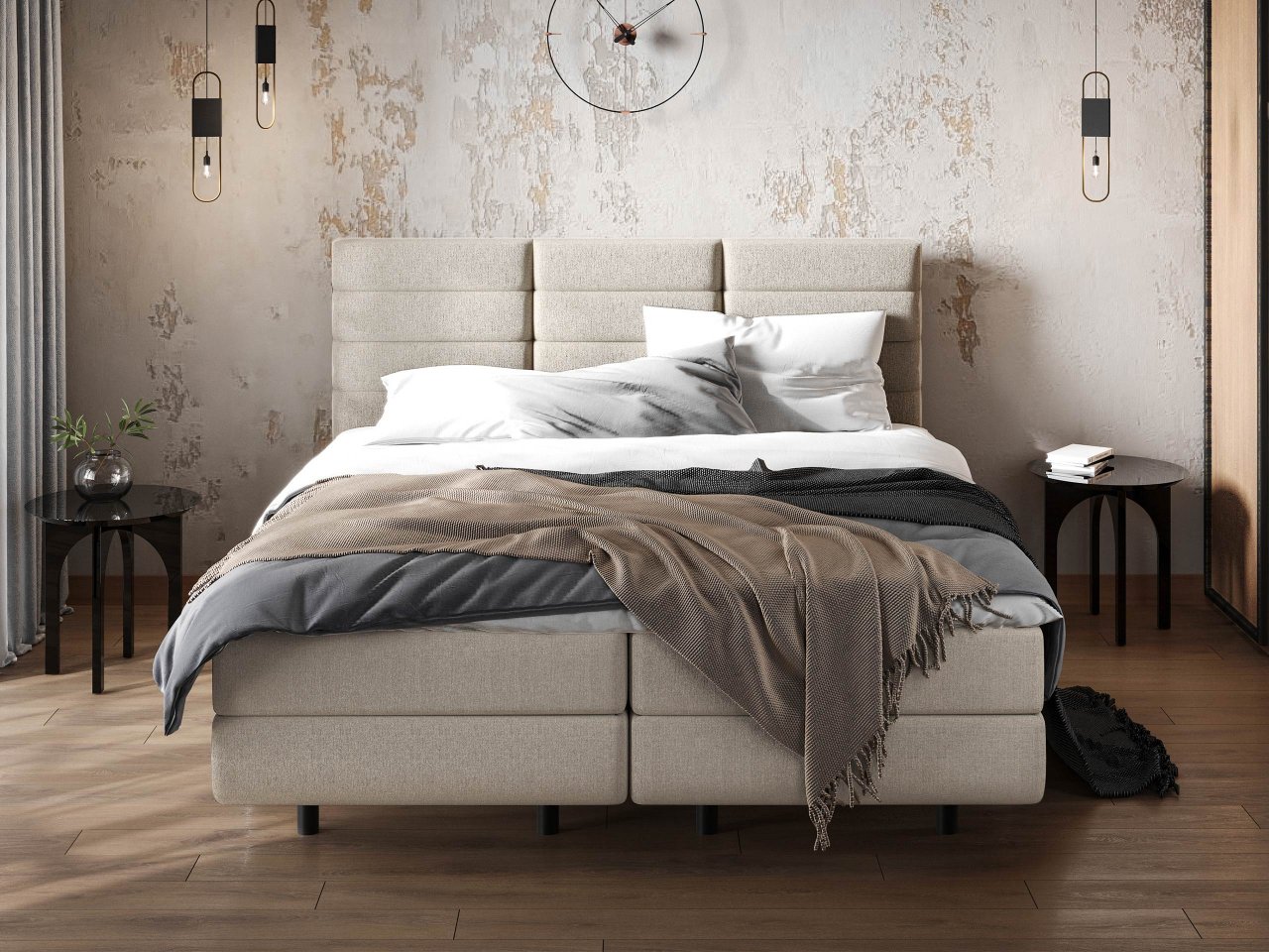 Pat boxspring Crenig | Livrare 0 lei