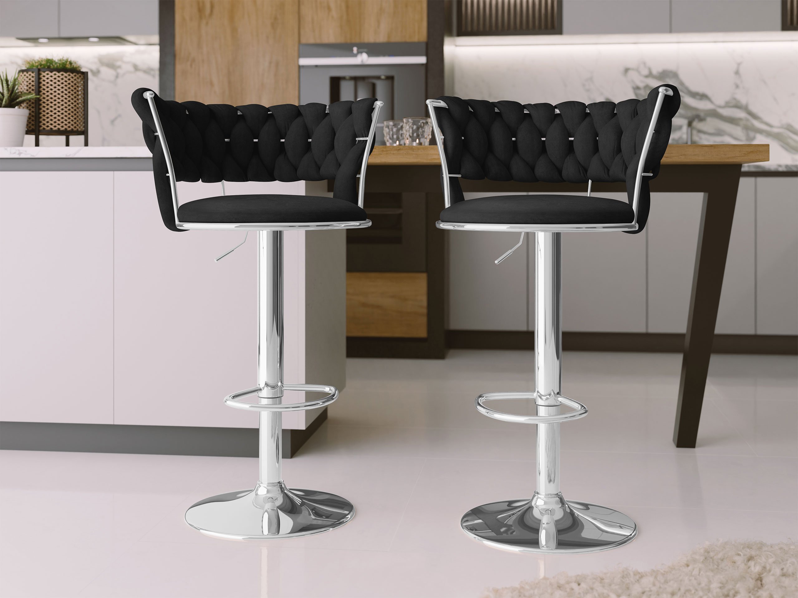 Set 2 buc scaune de bar Archie BS-1141/CM