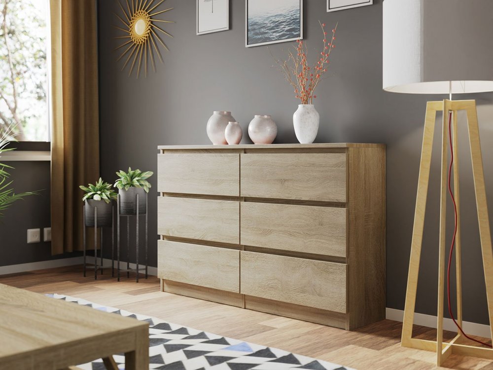 Comodă largă cu sertare Osko 120 OK6