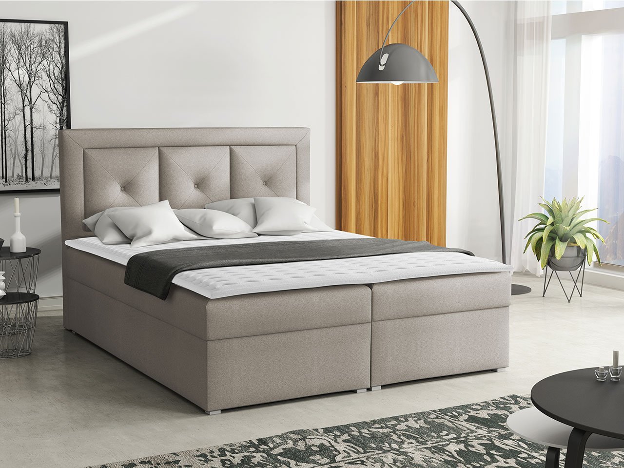 Pat boxspring Koay Plus Box | Livrare gratuită